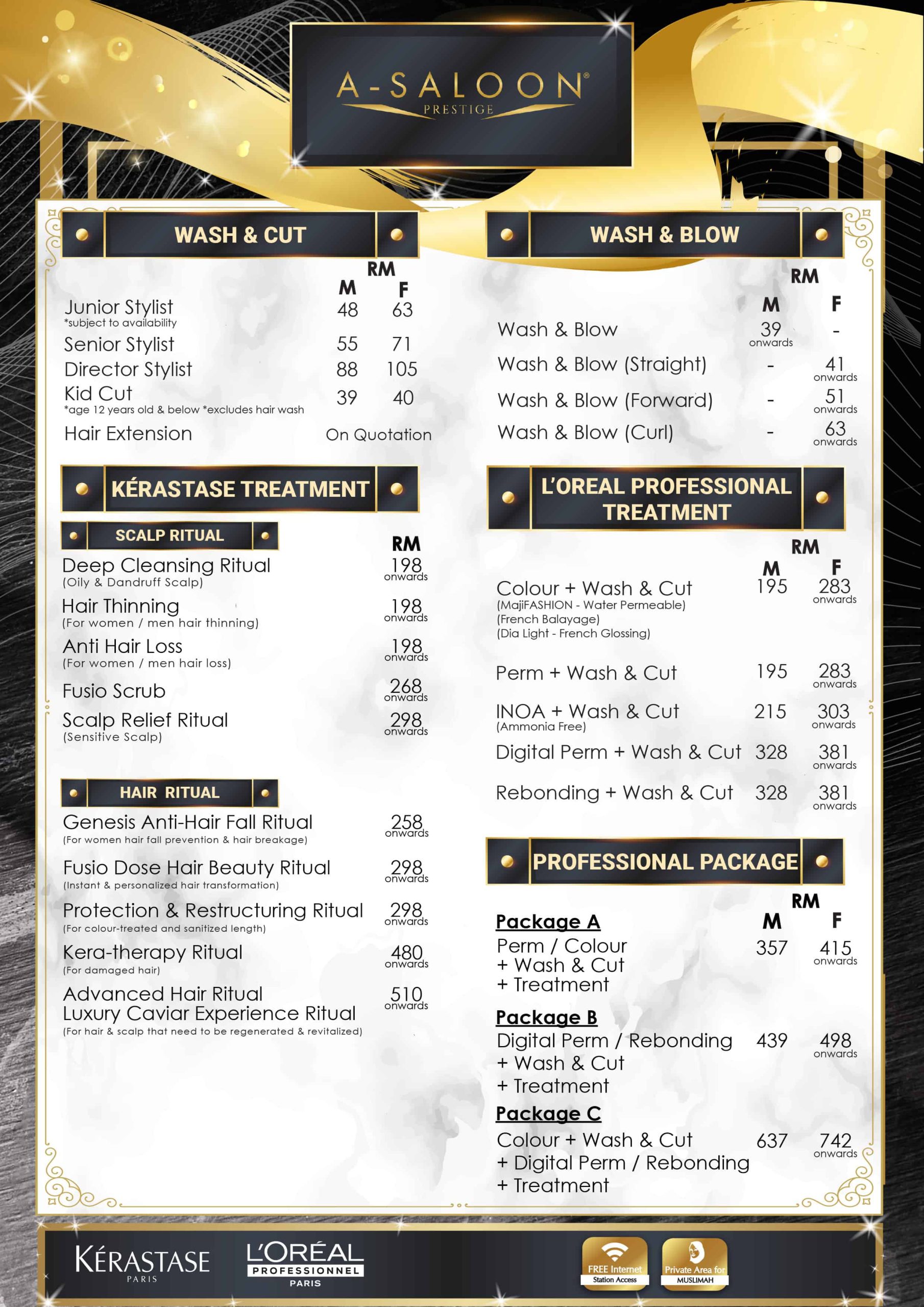 A-SALOON Salon Outlets & Pricing