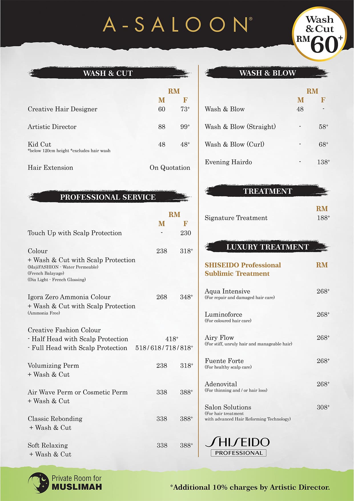 A-SALOON Salon Outlets & Pricing